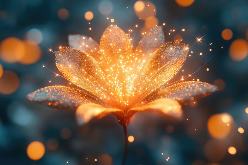 A Sparkling Flower in Detail Stock Photo - Image of petals, whimsy ...