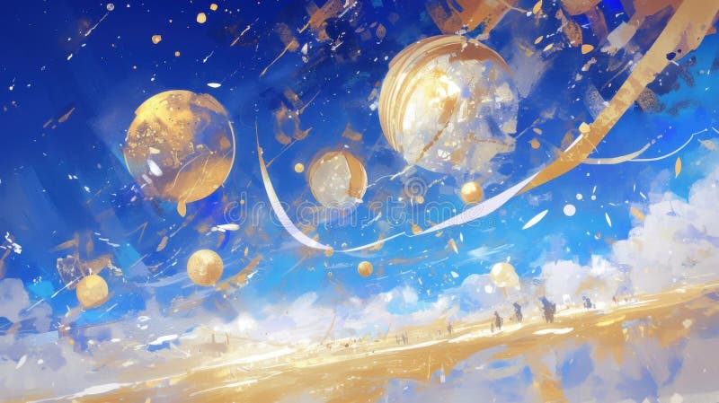 Sparkling Fragments of Lunar Magic Floating Down from the Heavens and ...