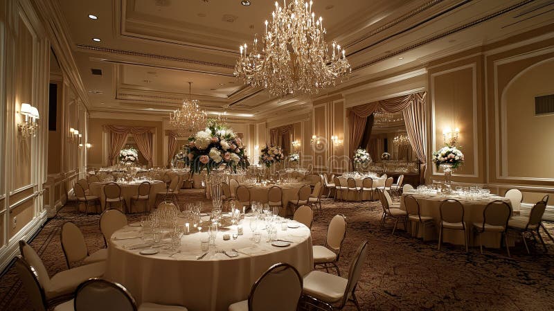 A Sparkling Gala Dinner with Elegant Centerpieces and an Upscale Menu ...