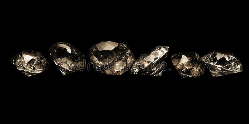 Sparkling Gems Reflecting Light on Black Surface for Luxury and ...