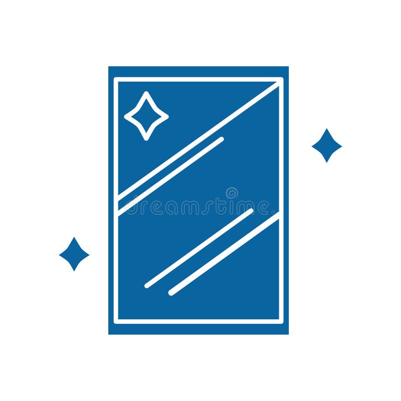 Sparkling Glass Window. Vector Illustration Decorative Design Stock ...