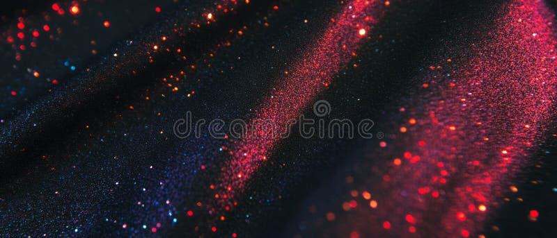 Sparkling Glitter Overlay Texture with Scattered Particles on a Black ...