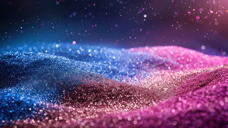 Sparkling Glitter Sand Display with Blank Space for Product Placement ...