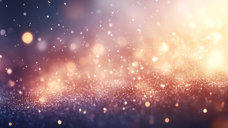 Sparkling Glittering Background with Warm Gold Tones Stock Illustration ...