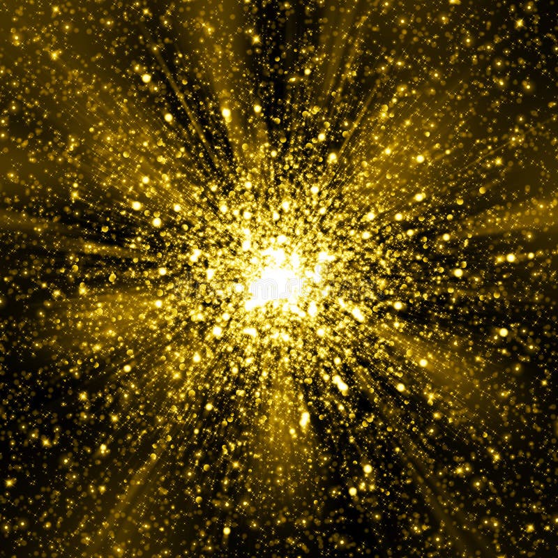 Sparkling Glittering Space Explosion Stock Illustration - Illustration ...