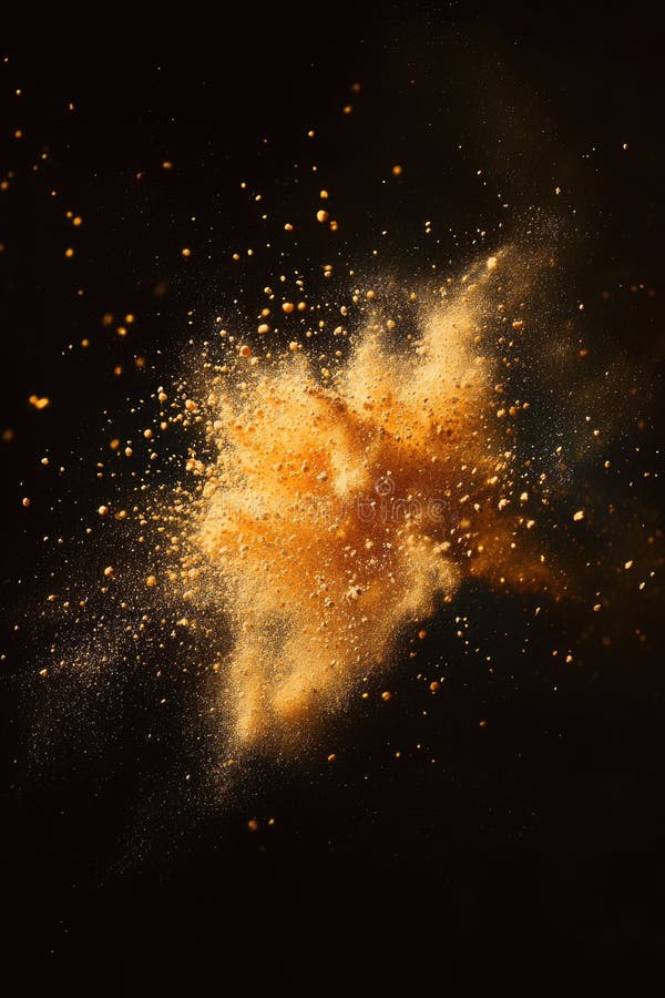 Sparkling Gold Dust Explosion Stock Photo - Image of bokeh, explosion ...