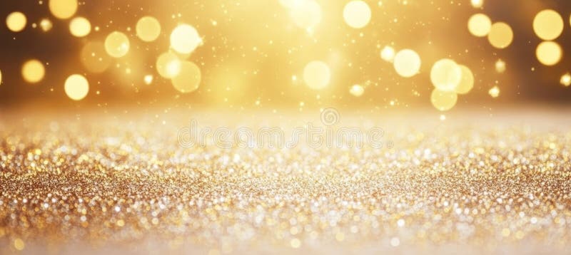Sparkling Golden Glitter Texture Background with Festive Abstract ...