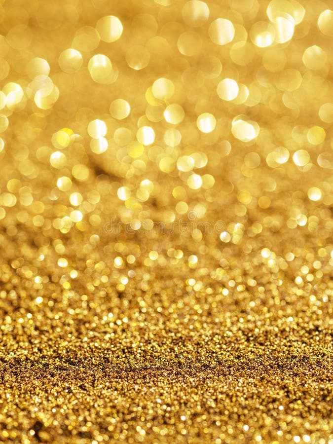 Sparkling Golden Powder. Festive Background Stock Image - Image of ...