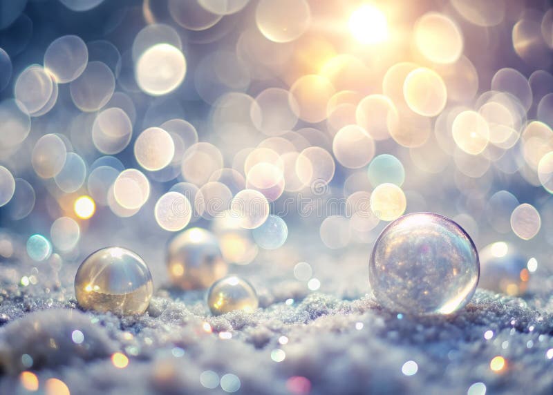 Sparkling Gray White Bokeh a Macro Valentines Day Celebration Capturing ...