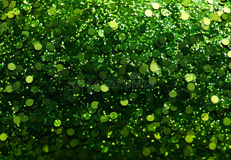 Sparkling Green Glitter Seamless Pattern Stock Illustration ...