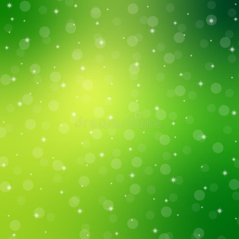 Sparkling Green Magic Star Background, Vector Illustration Stock Vector ...