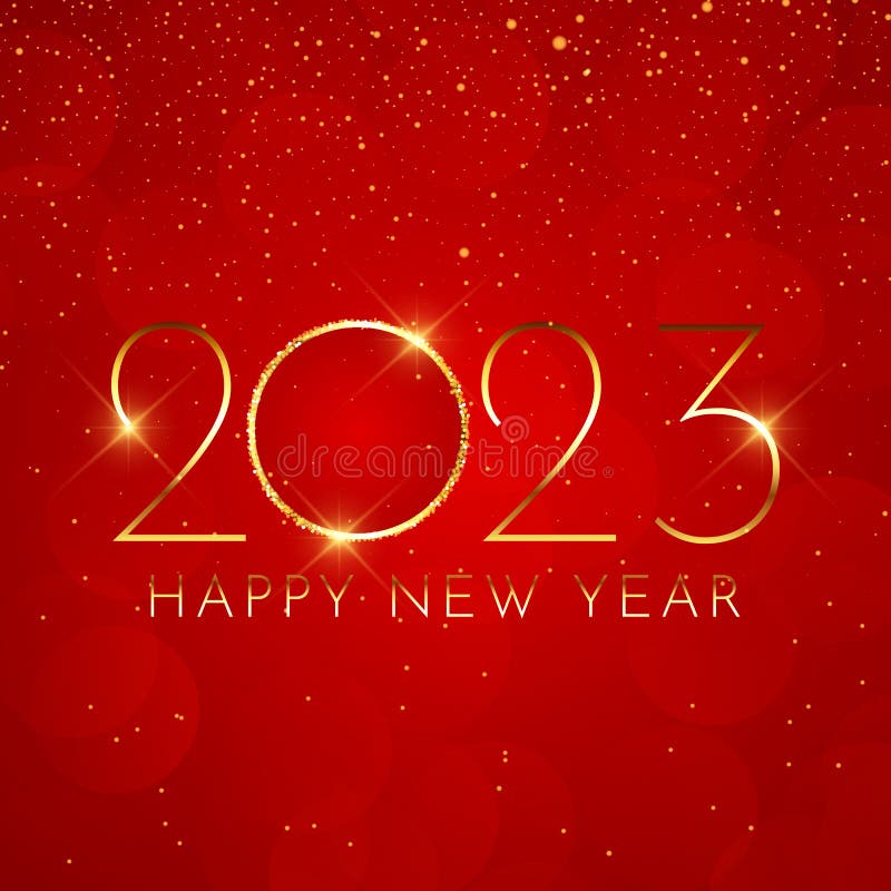 Sparkling Happy New Year Background with Gold Numbers Stock Vector ...