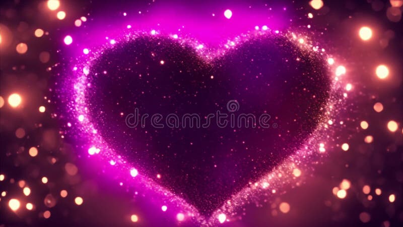 Sparkling Heart of Love stock video. Video of feeling - 347326351