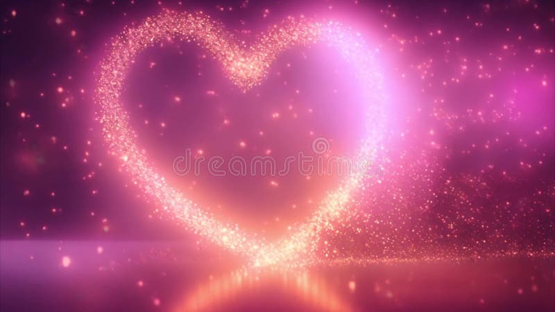 Sparkling Heart stock footage. Video of background, effect - 347337936