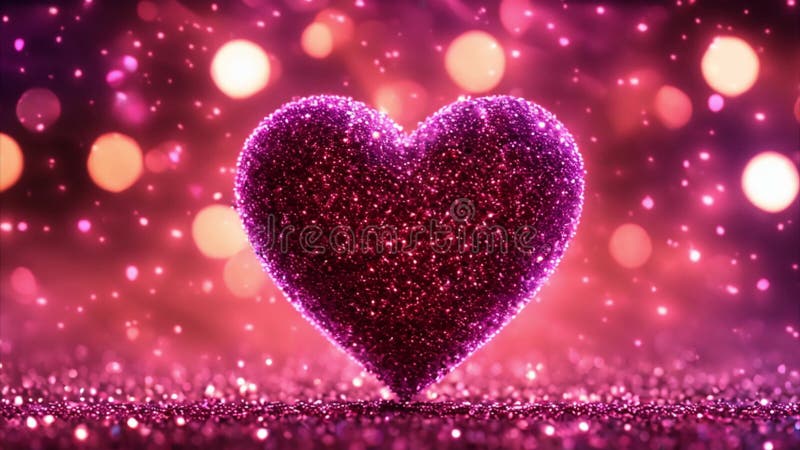 Sparkling Heart stock footage. Video of glitter, emotions - 347322928