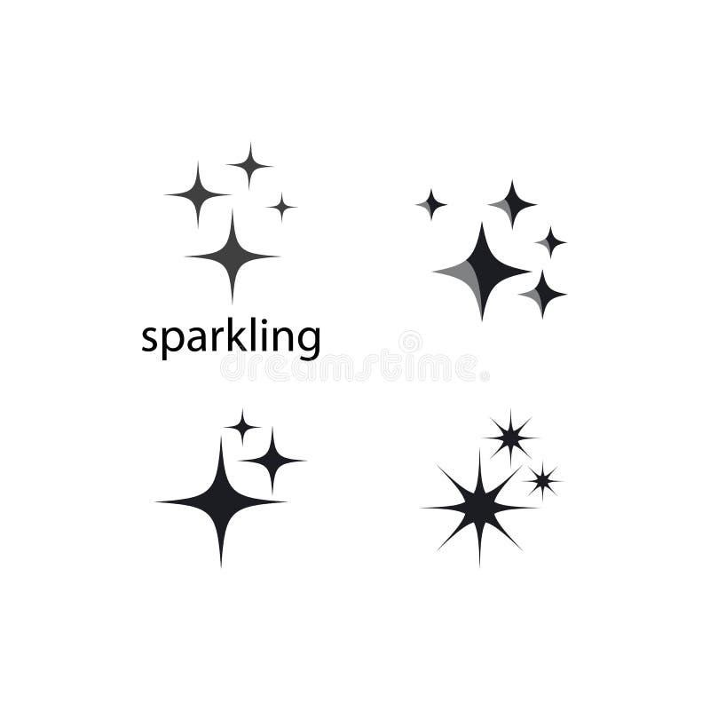 Sparkling icon template stock illustration. Illustration of christmas ...