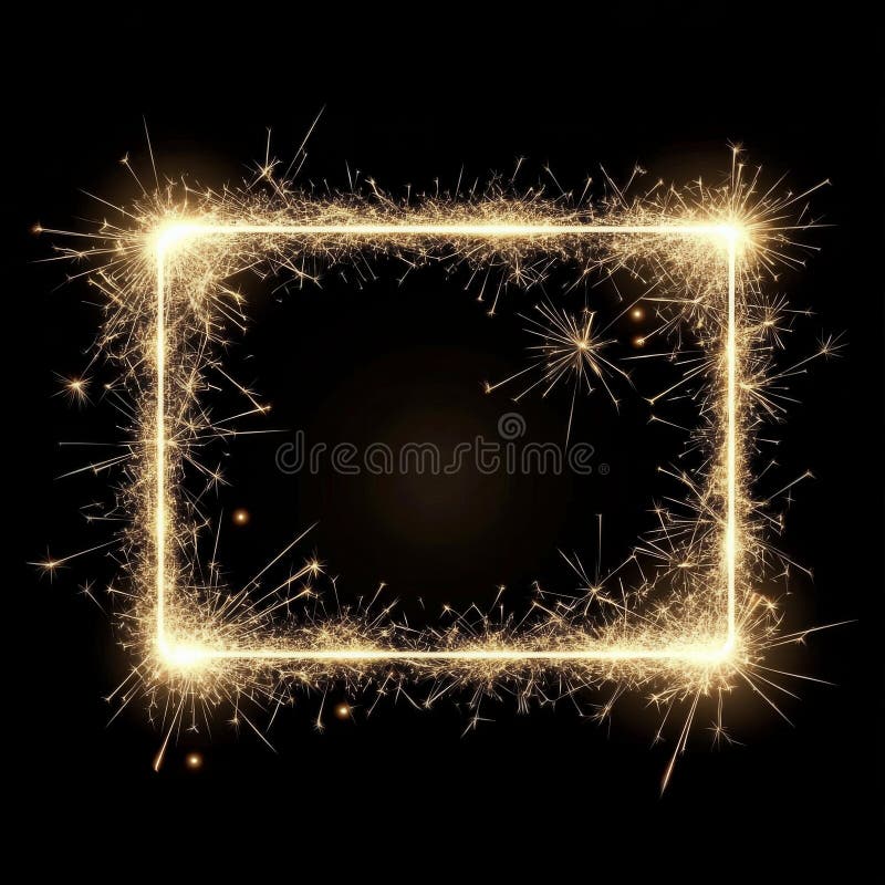 Sparkling Light Display in a Square Formation with Dynamic Bursts ...