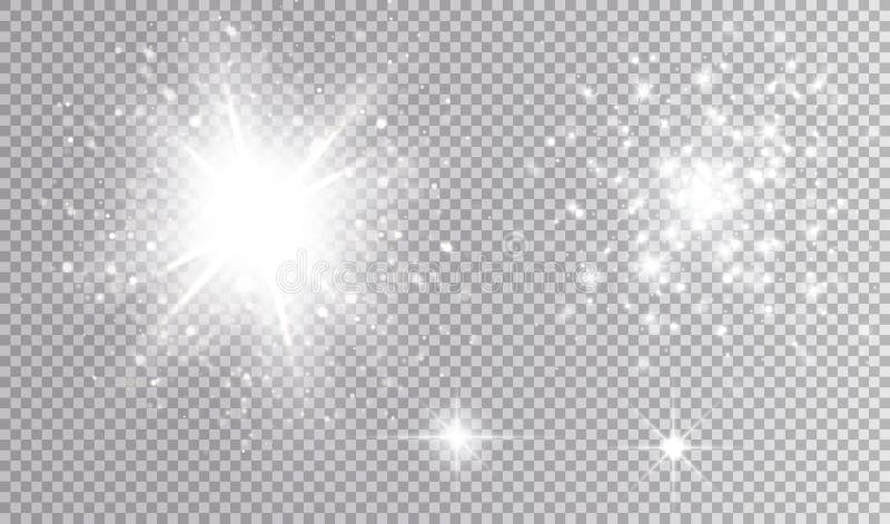 Sparkling Light Effects Set Stock Vector - Illustration of light, glare ...
