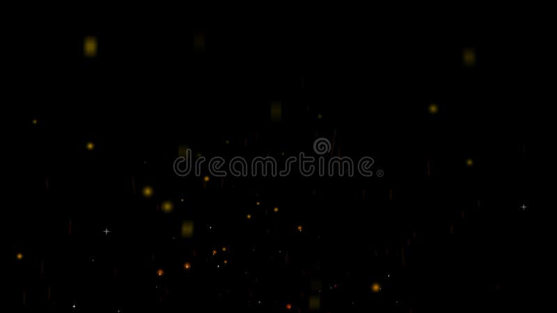 Sparkling Lights and Particles in Dark Background for Creative Projects ...