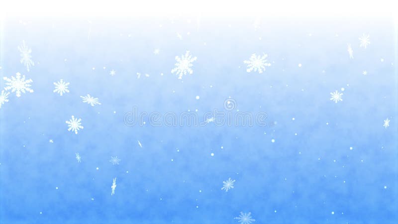 Sparkling Loop Particle, Snowflake and Blue Abstract Background Stock ...