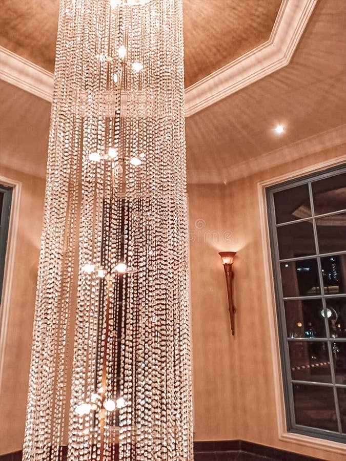 Sparkling Luxury Decorative Lights Stock Image - Image of column ...