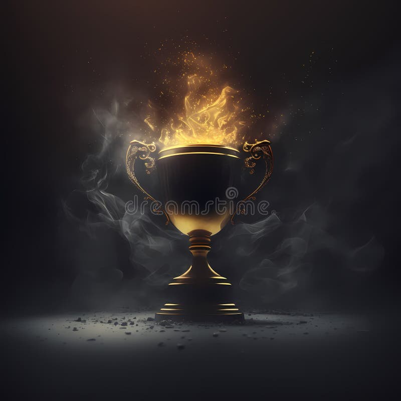 Sparkling Luxury Trophy. Generative AI Stock Illustration ...