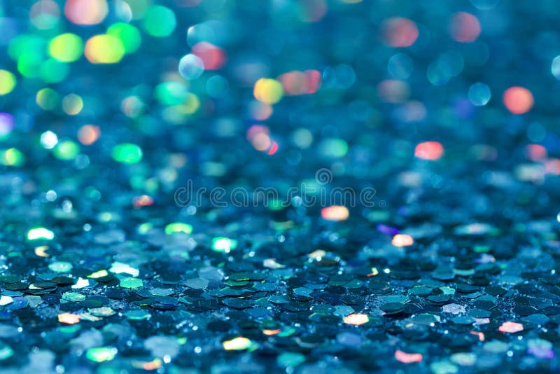 Sparkling Macro Image of Deep Blue Glitter Texture Stock Photo - Image ...