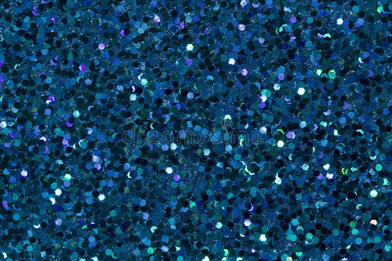Sparkling Macro Image of Deep Blue Glitter Texture Stock Photo - Image ...