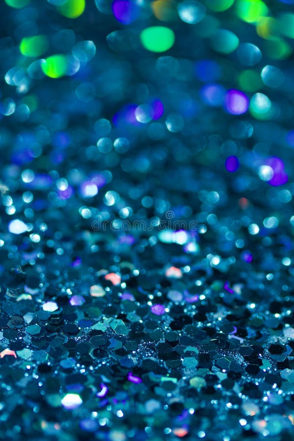 Sparkling Macro Image of Deep Blue Glitter Texture Stock Image - Image ...