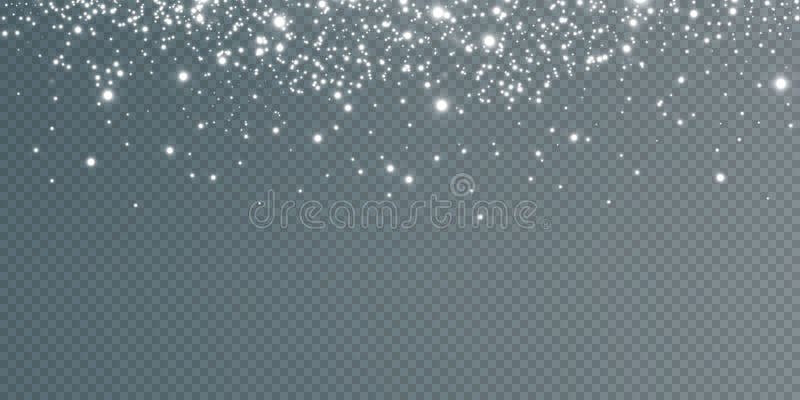 Sparkling Magic Dust. on a Textural Black Background Stock Illustration ...
