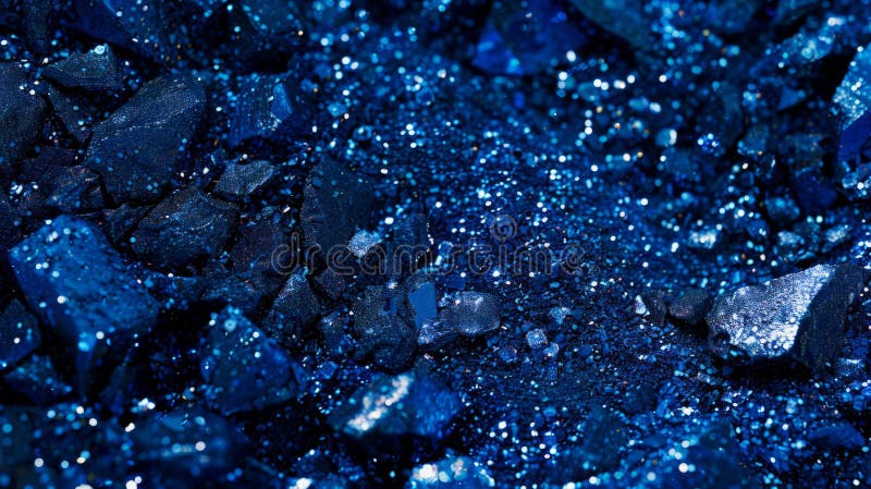 Sparkling Midnight Blue: Abstract Glittering Stone Texture Background ...