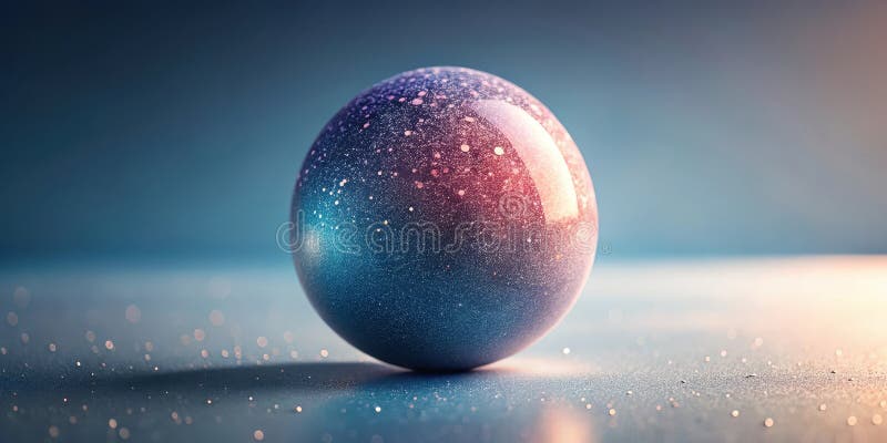 Sparkling Orb on Glittering Surface a Festive Celebration. Generative ...