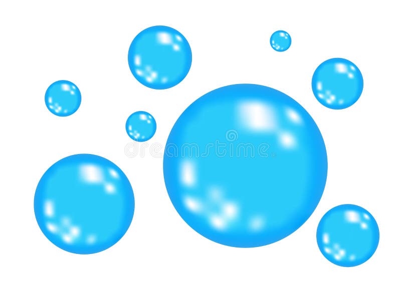 Realistic 3d Oxygen Bubbles in Water, Sea, Aquarium. Stock Vector ...