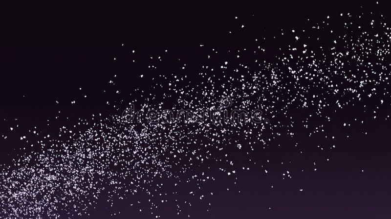 Sparkling Particles Trail Across Dark Space Background Stock Photo ...