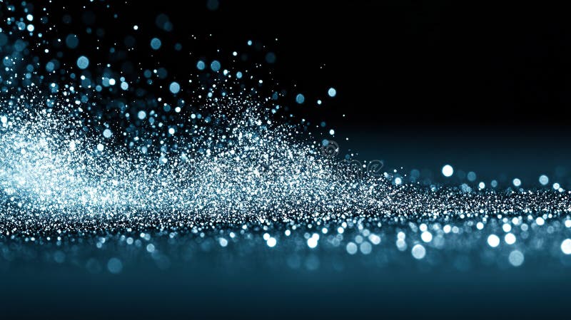 Sparkling Particles Wave Dark Background Digital Art Website Design ...