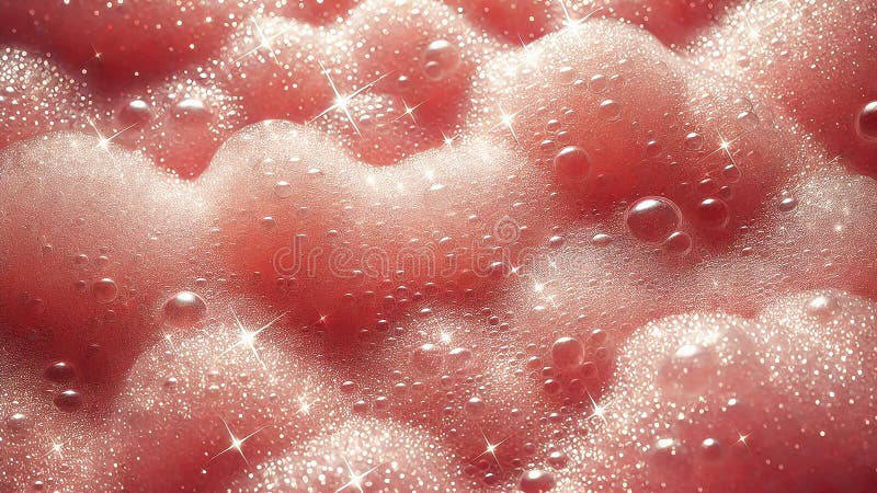Sparkling Pink Bath Foam Texture Stock Illustration - Illustration of ...