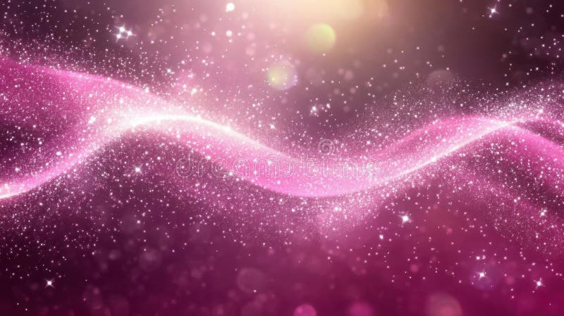 Sparkling Pink Glitter Wave Background, Abstract, Festive, and Elegant ...