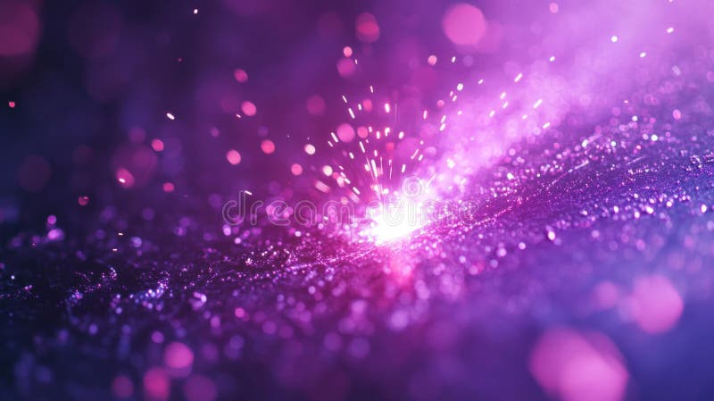 Sparkling Pink and Purple Light Burst Abstract Stock Illustration ...
