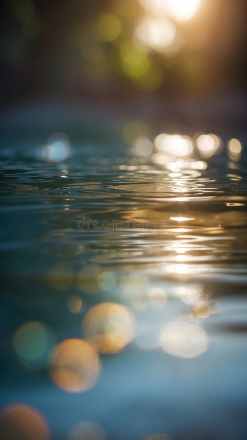Sparkling Pool Water Reflections and Ripples Bright and Inviting Nature ...