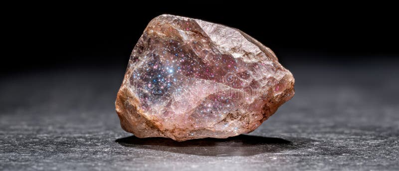 Sparkling Quartz Crystal Rock Stock Illustration - Illustration of ...