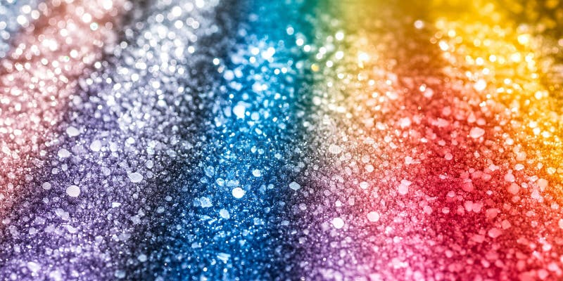 Sparkling Rainbow Glitter Texture Background Shimmering Colorful ...
