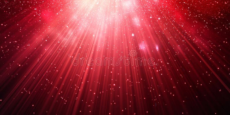 Sparkling Red Abstract Background with Light Rays Stock Illustration ...