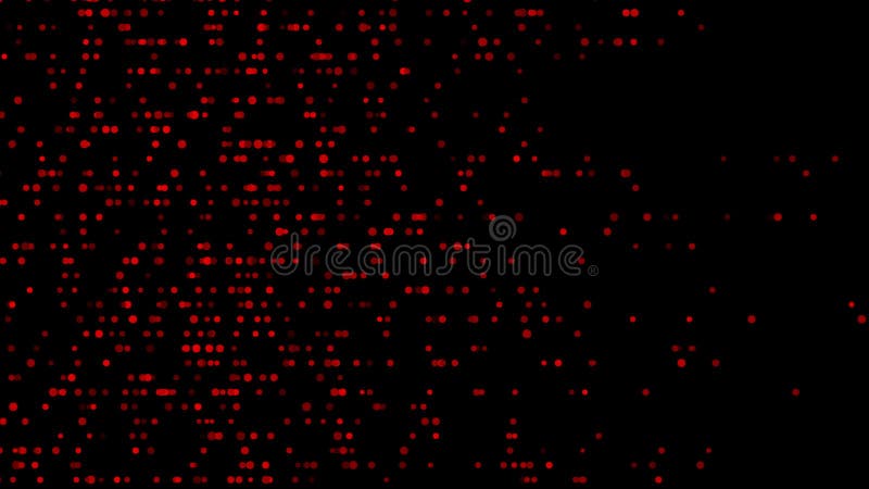 Sparkling Red Dots on Black Background, Abstract Motion Design Stock ...