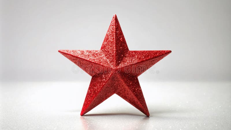 Sparkling Red Star Glitter Graphic: a Minimalist Design Element for ...
