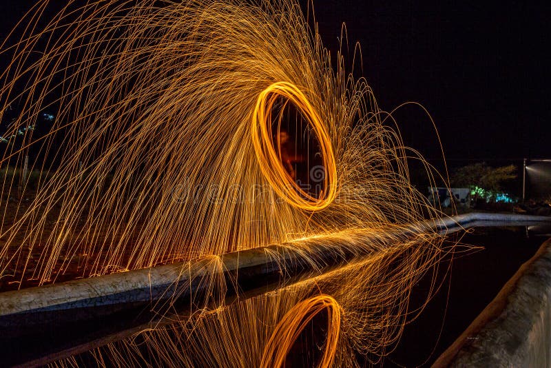 Sparkling ring of fire stock photo. Image of modern - 106281468