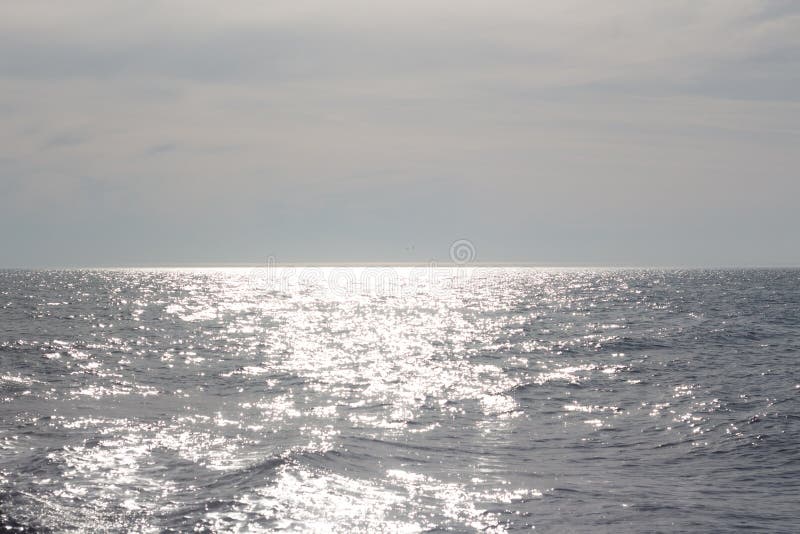 Sparkling Sea or Ocean Water. Effect of Sunset Stock Photo - Image of ...