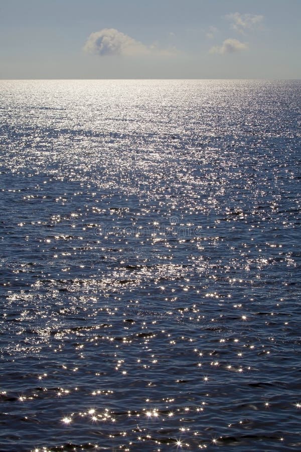 Sparkling sea. stock photo. Image of silence, scene, surface - 39910916