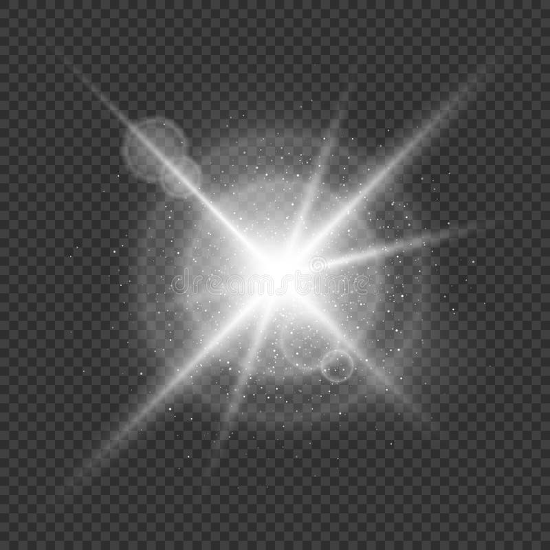 A Sparkling and Shining Star, a Bright Flash of Lights with Radiation ...