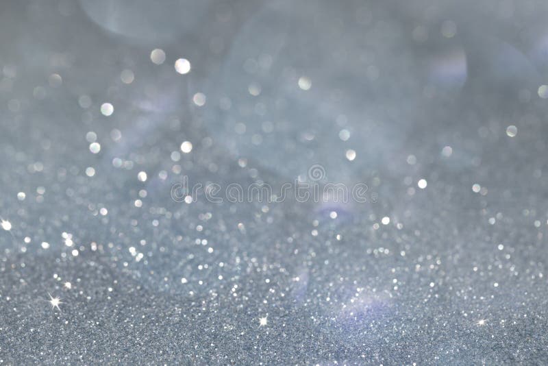 Sparkling Silver Glitter and Light Background Stock Image - Image of ...
