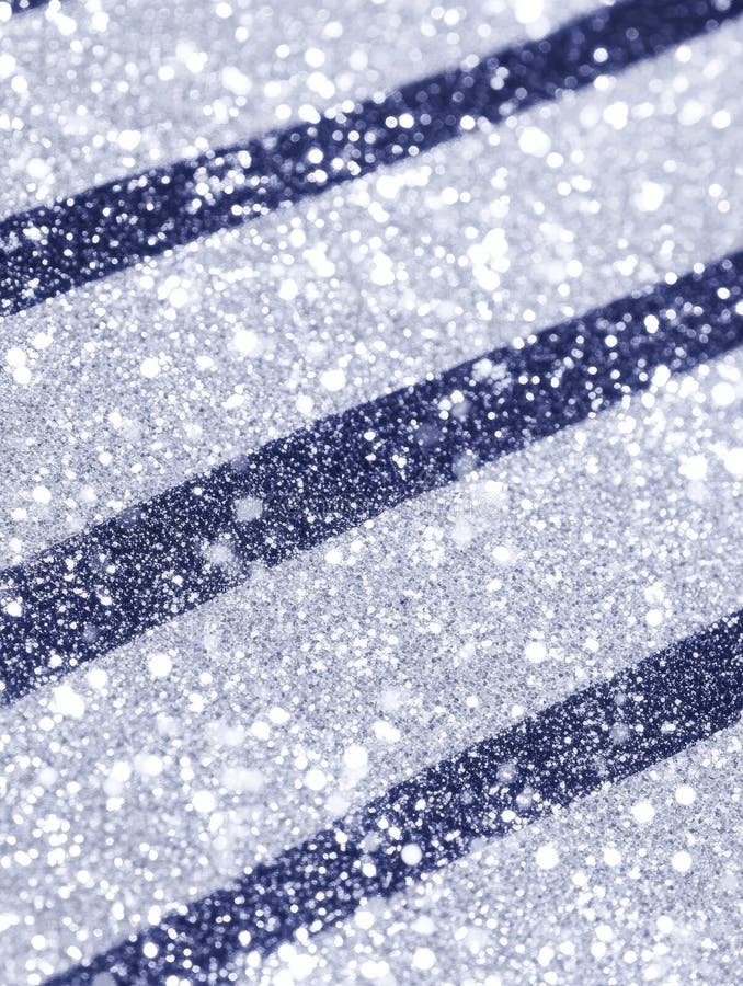 Sparkling Silver Stripes Background Silver Glitter Blue Stripes Shiny ...